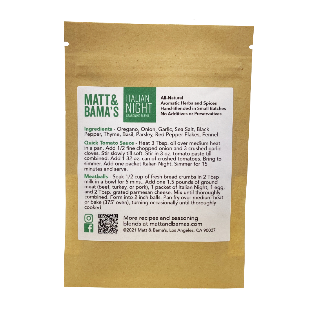 All Natural Seasonings and Overnight Oats | Matt & Bama's